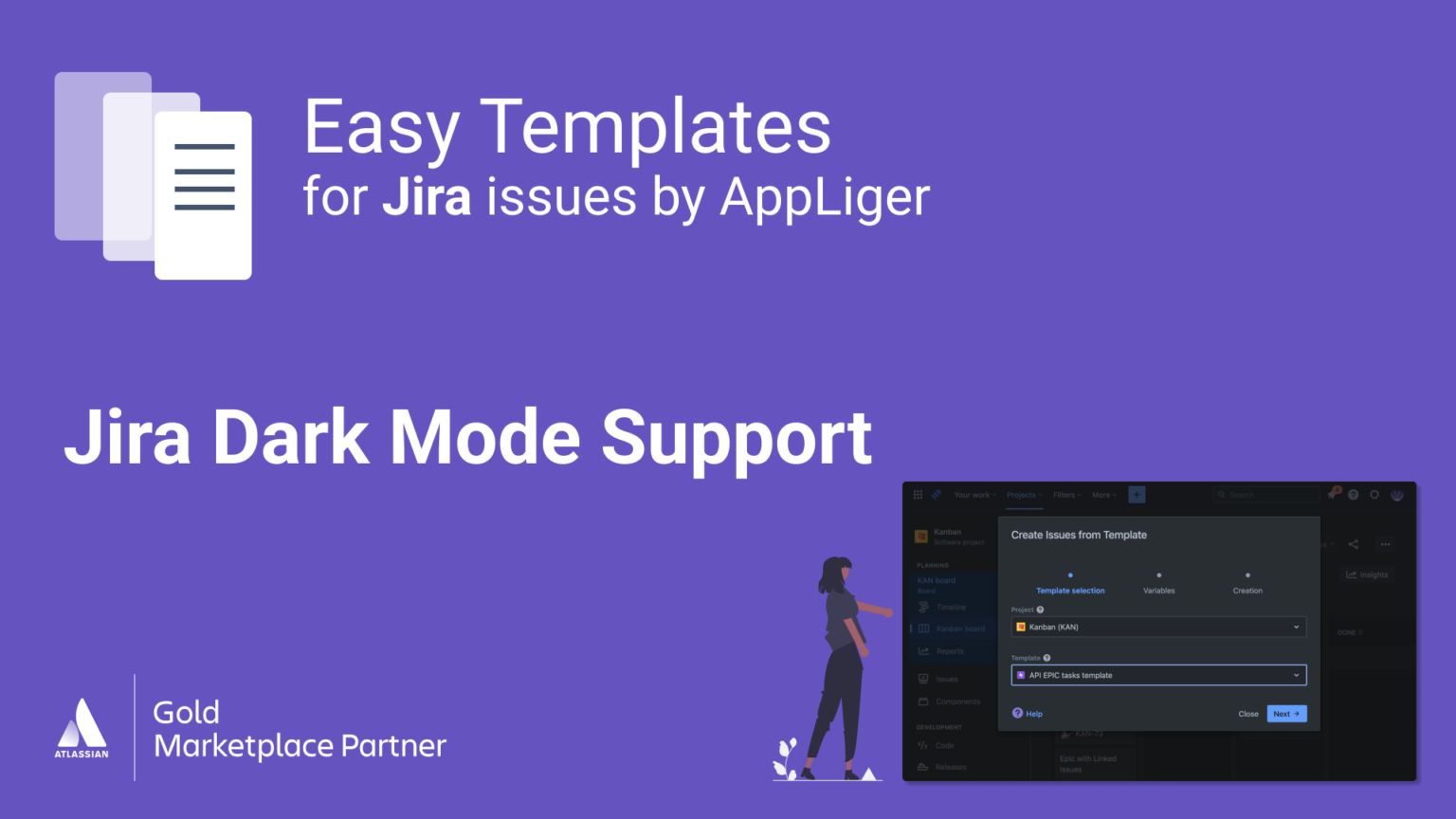 Dark Mode in Jira: supported by Easy Templates! - AppLiger